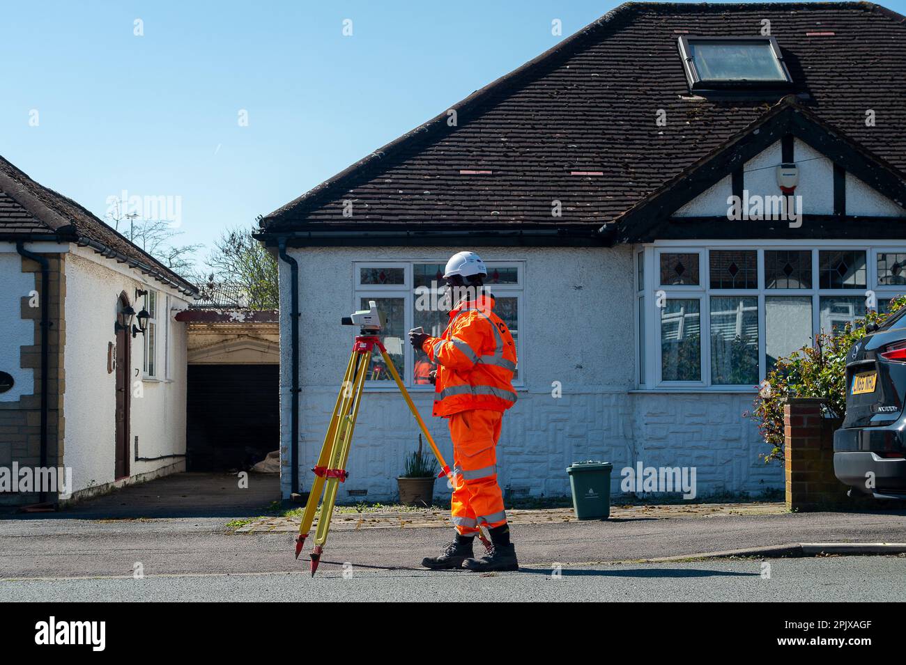 Ruislip, UK. 4th April, 2023. Following recent bubbling pools of liquid ...