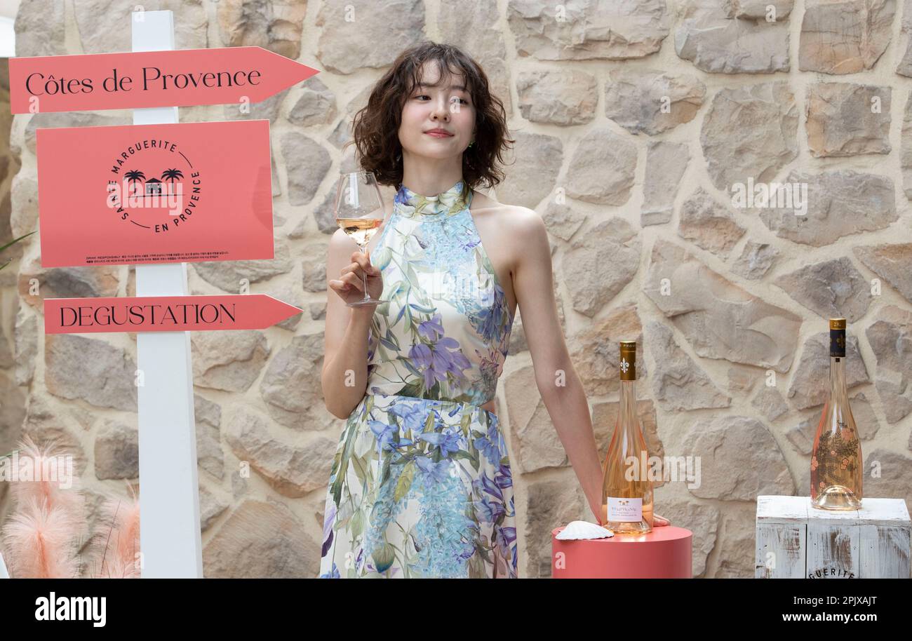 Seoul, South Korea. 4th Apr, 2023. South Korean actress Park Ji-hyun, photocall for the Pernod ...