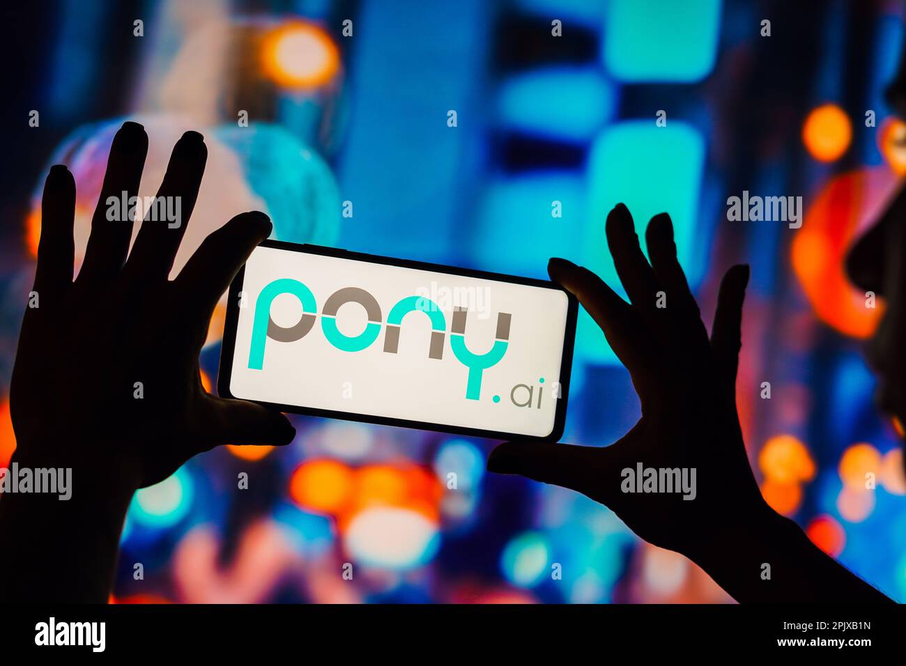 Brazil. 03rd Apr, 2023. In this photo illustration, the Pony.ai logo is ...