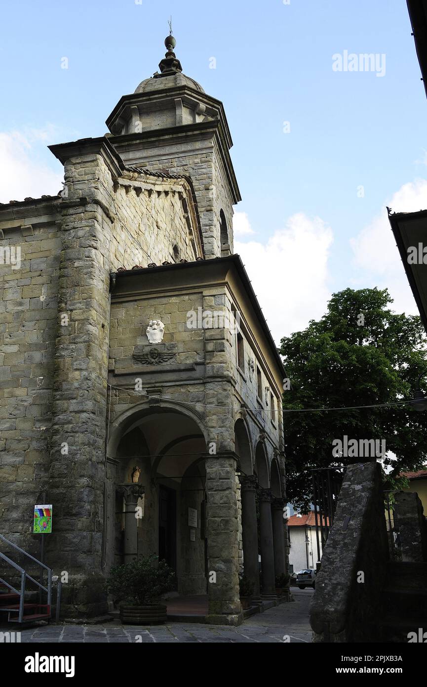 the church of Santa Maria Assunta in Gavinana. Pistoia; Tuscany; Italy ...