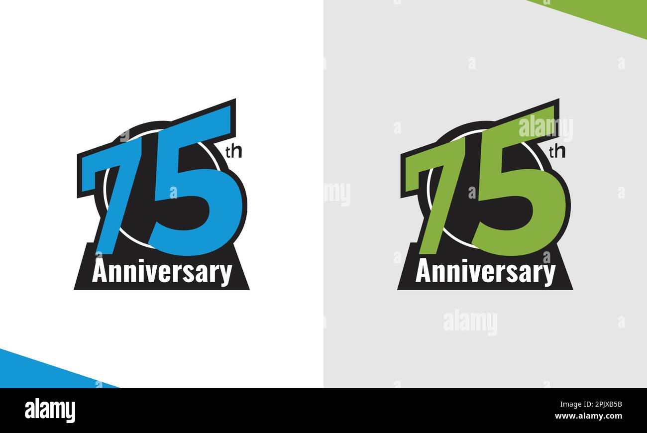 75 Anniversary Logo Stock Vector Image & Art - Alamy