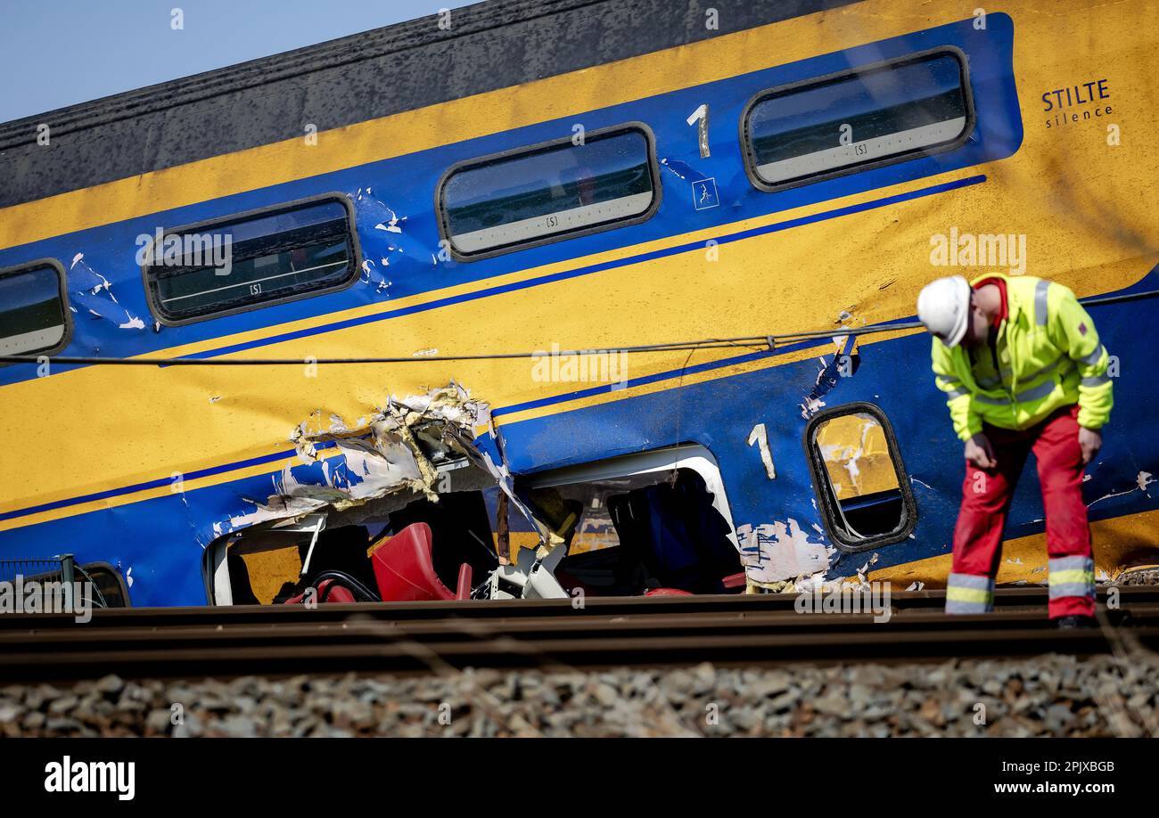 Derailed rail wagons hi-res stock photography and images - Alamy