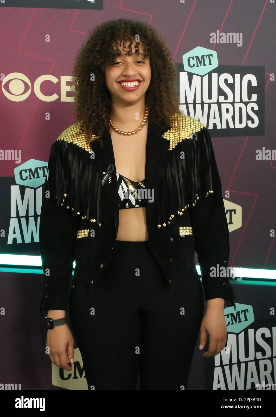 Jackie Venson attends the 2023 CMT Music Awards at Moody Center on ...