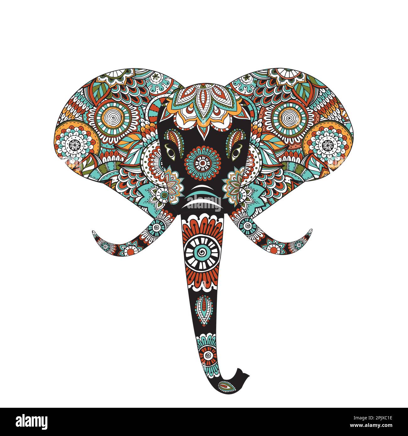 elephant mandala decoration design vector illustration Stock Vector ...
