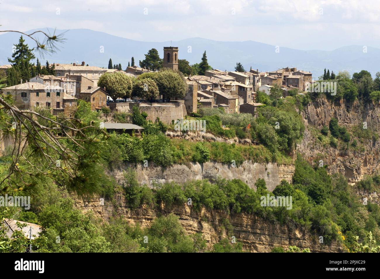 The medieval village of Montemerano, part of the Italian municipality ...
