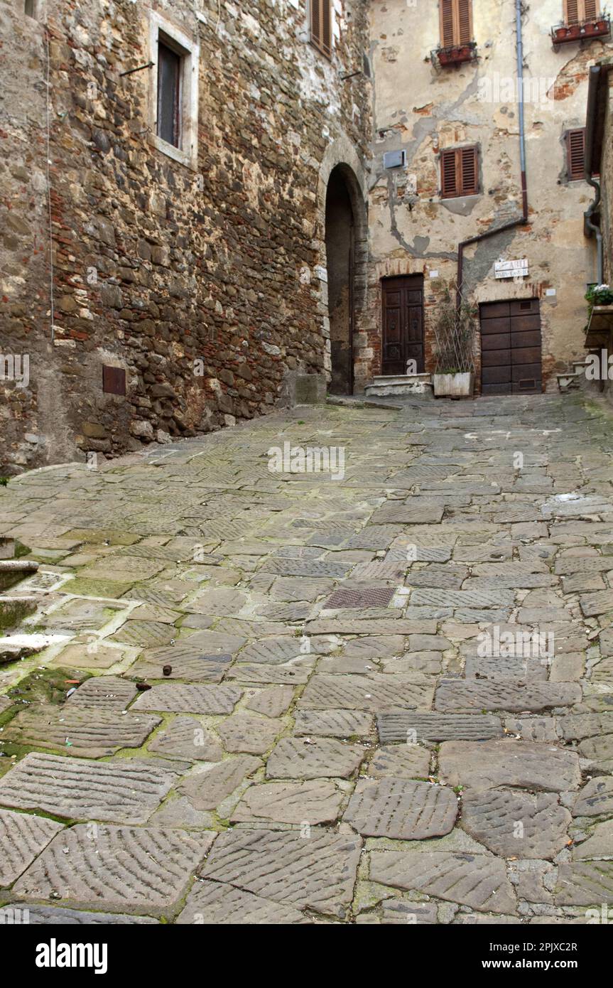 The medieval village of Montemerano, part of the Italian municipality ...
