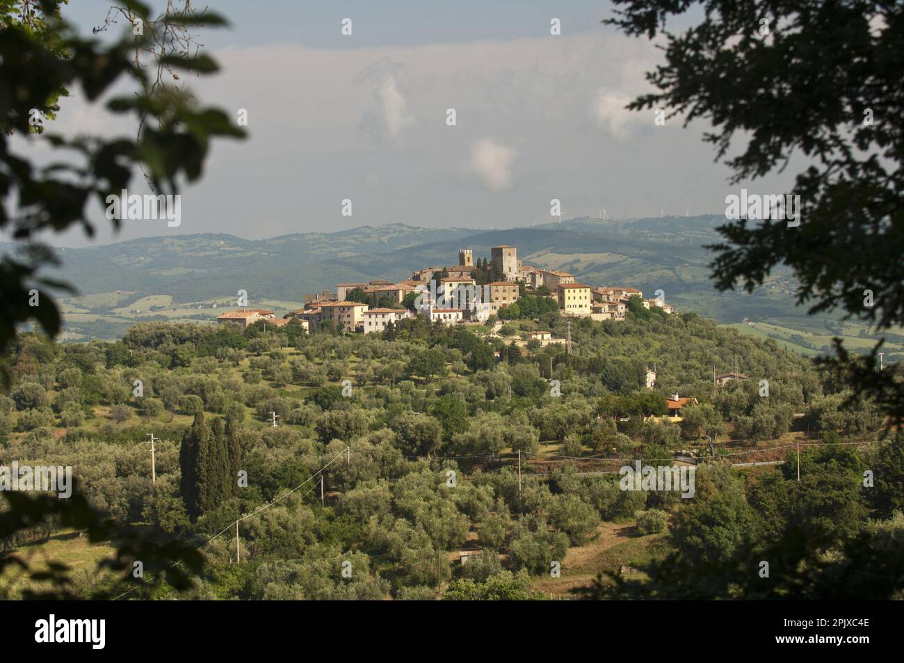 The medieval village of Montemerano, part of the Italian municipality ...