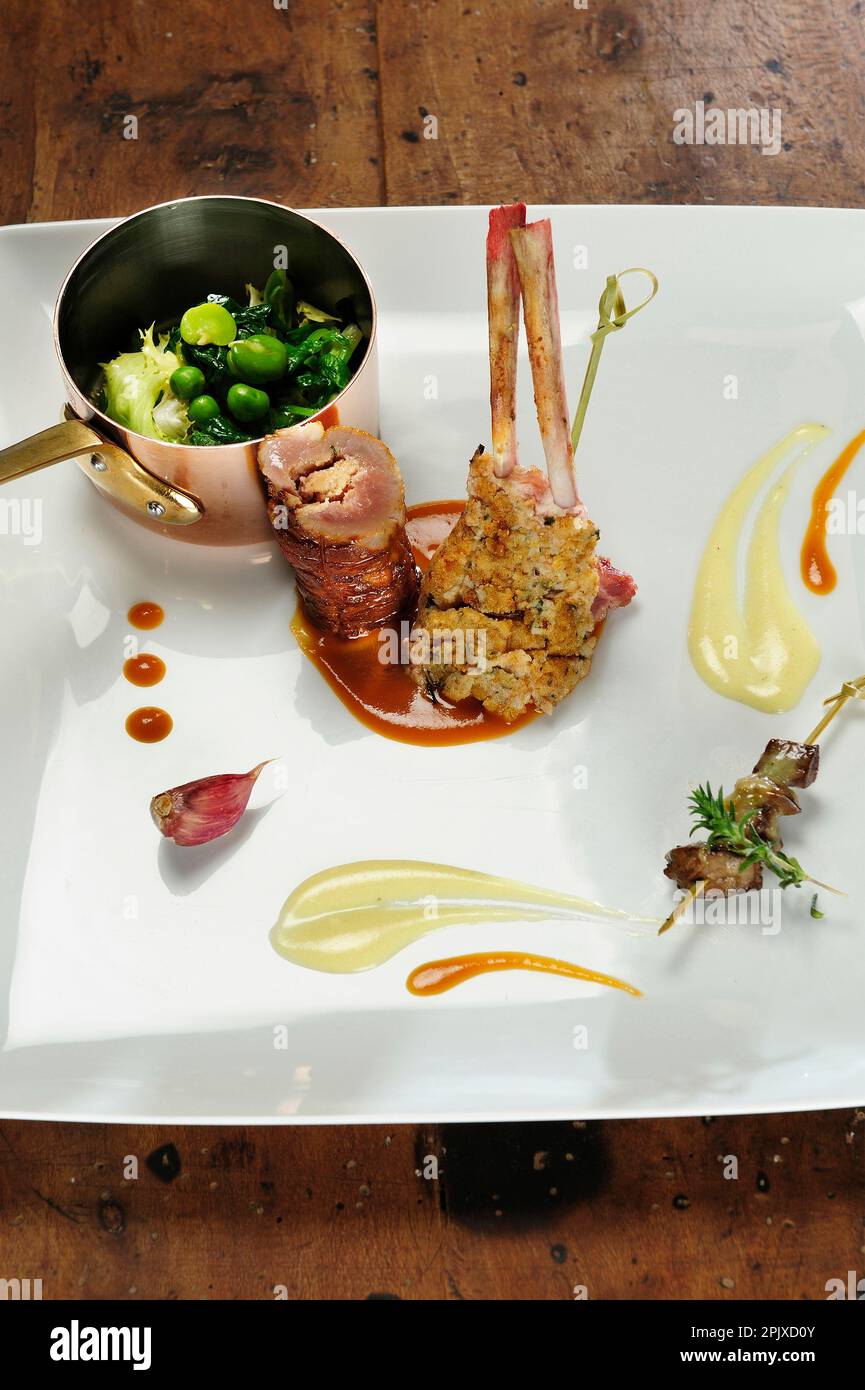 Breaded rabbit legs and saddle by Chef Ciccio Sultano of the Duomo ...