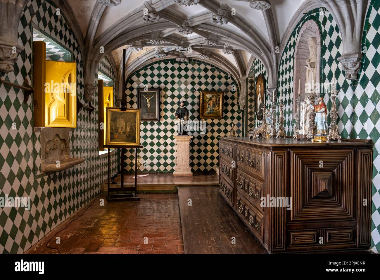 Interior of Pena Palace, also known as the Palacio Nacional da Pena, in ... Interior of Pena Palace, also known as the Palacio Nacional da Pena, in ...
