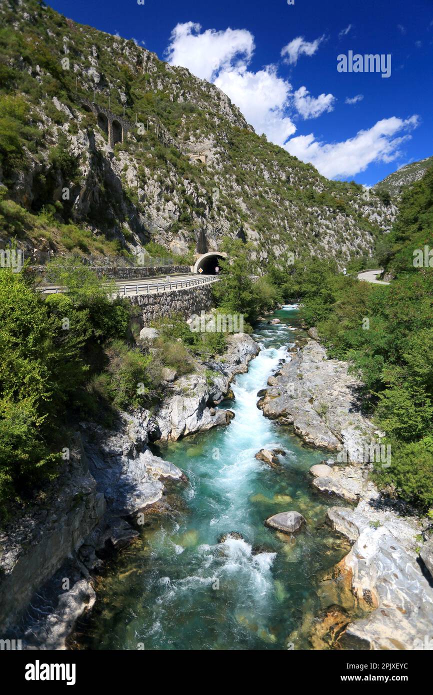 Vallee de la Roya, Parc national du Mercantour, Alpes Maritimes, 06, Cote d'Azur, France Stock ...