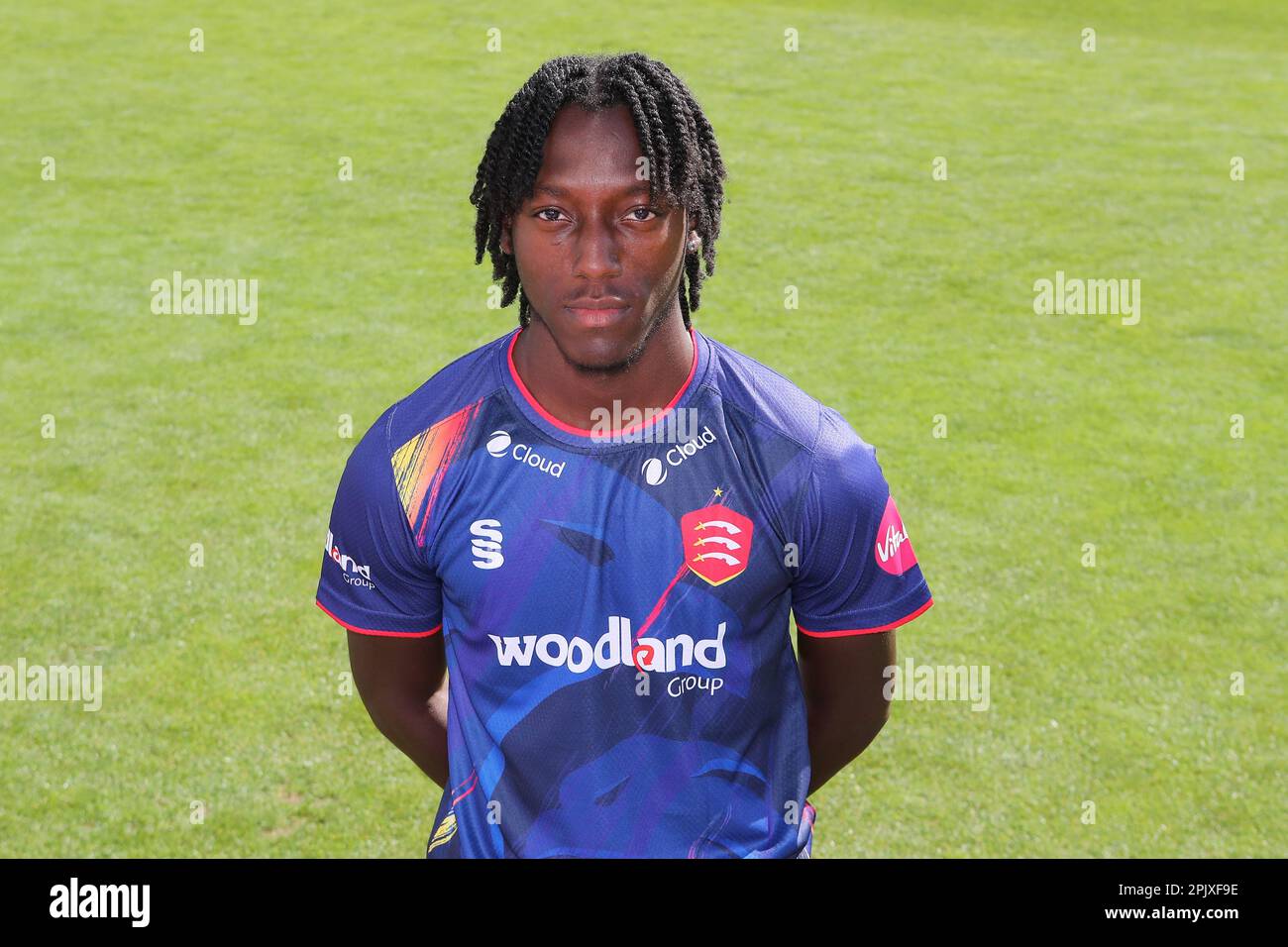 Jamal Richards in Vitality Blast T20 kit during the Essex CCC Press Day ...