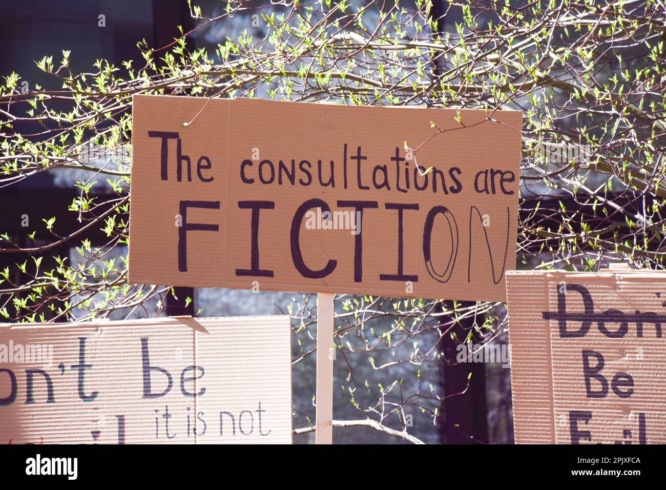 London, England, UK. 4th Apr, 2023. Google workers gathered for a ...