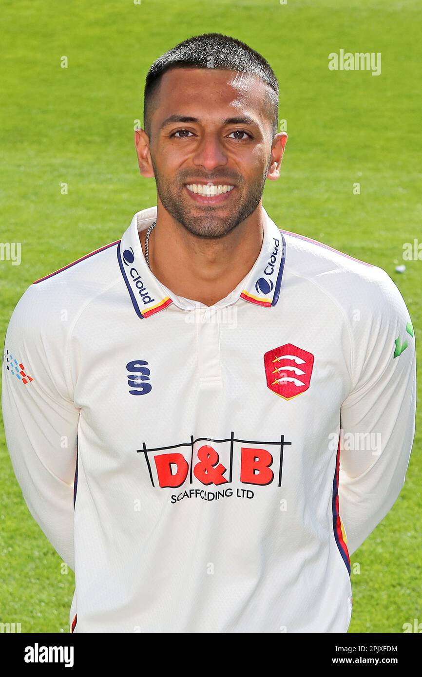 Feroze Khushi in County Championship kit during the Essex CCC Press Day ...