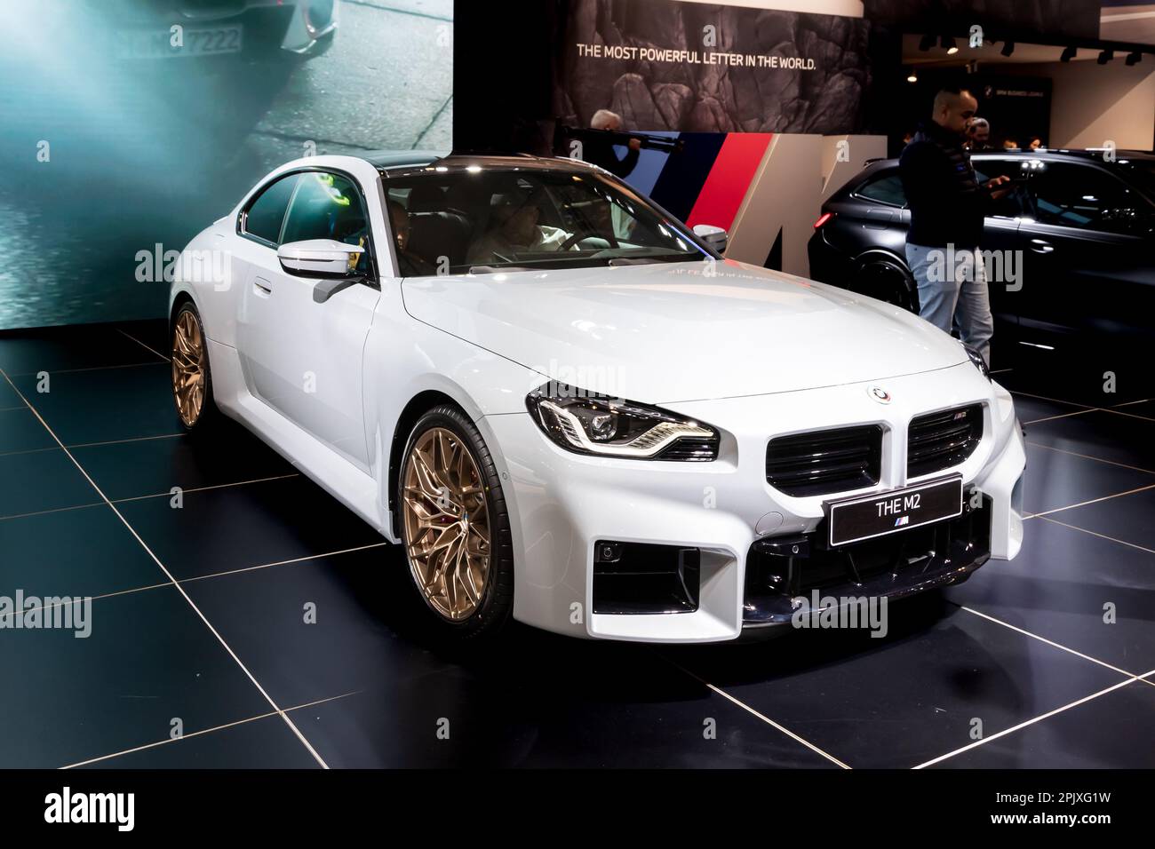 New BMW M2 (G87) M Performance car showcased at the Brussels Autosalon ...