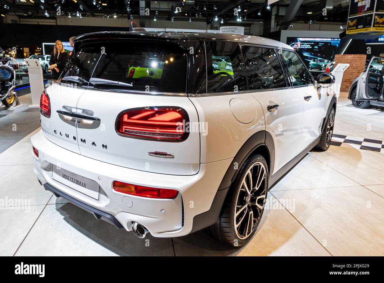 Mini Clubman car showcased at the Brussels Autosalon European Motor ...