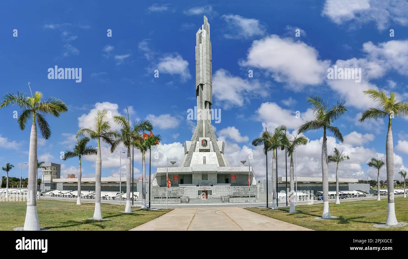 Luanda Angola - 03 24 2023: Exterior Panoramic view at the Memorial in ...