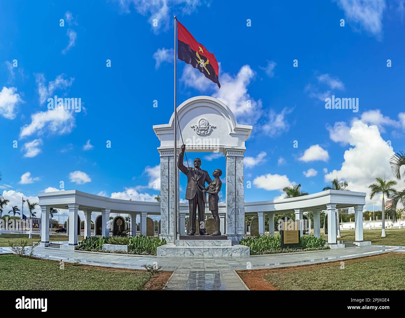 Luanda Angola - 03 24 2023: Exterior Panoramic view at the Memorial in ...