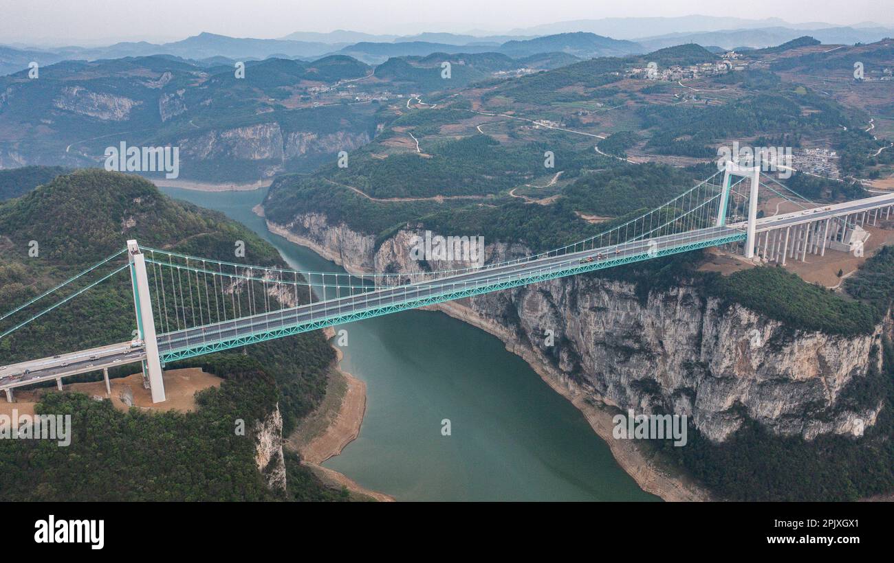 Jinsha. 3rd Apr, 2023. This aerial photo taken on April 3, 2023 shows ...