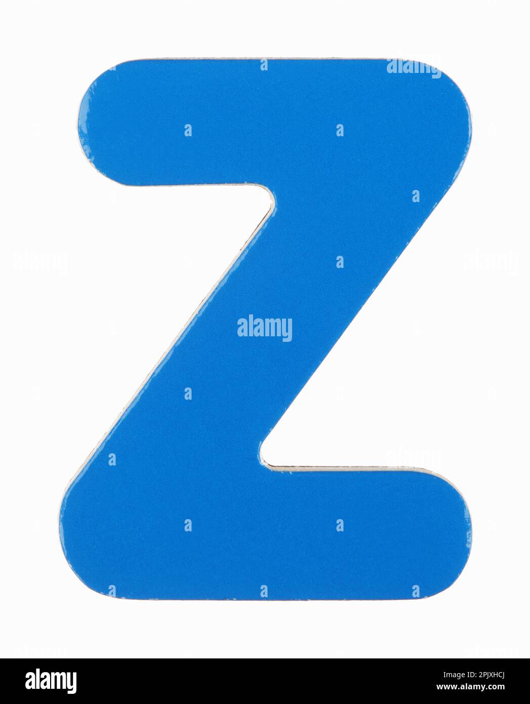 Upper case Z magnetic letter on white with clipping path Stock Photo ...