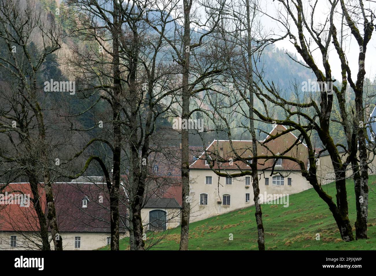 Grande Chartreuse monastery, Saint-Pierre de Chartreuse, Isere, France ...