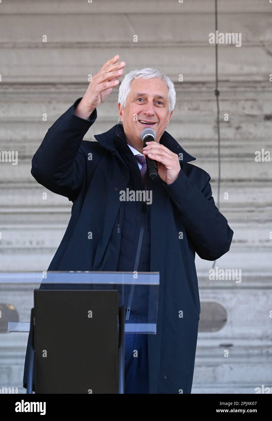 Rungis, France. 04th Apr, 2023. Stephane Layani, President of Rungis ...