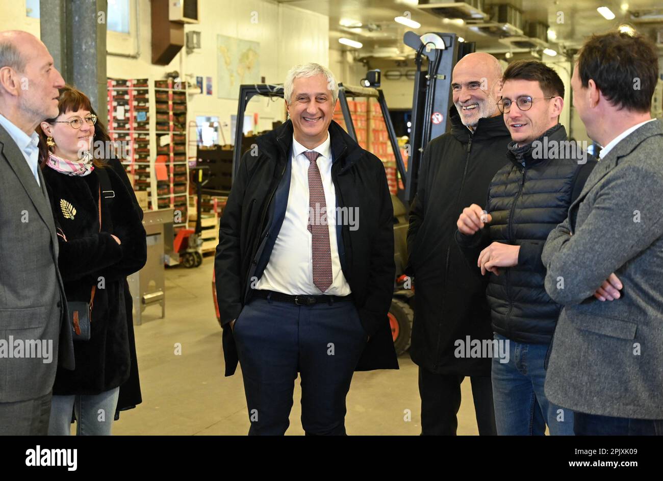 Rungis, France. 04th Apr, 2023. Stephane Layani, President of Rungis ...