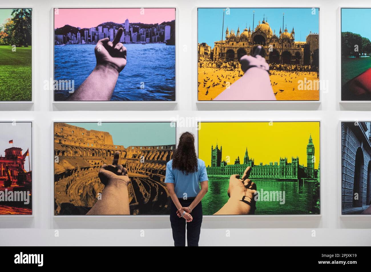 London, UK. 4 April 2023. A staff member views 'Study of Perspective ...