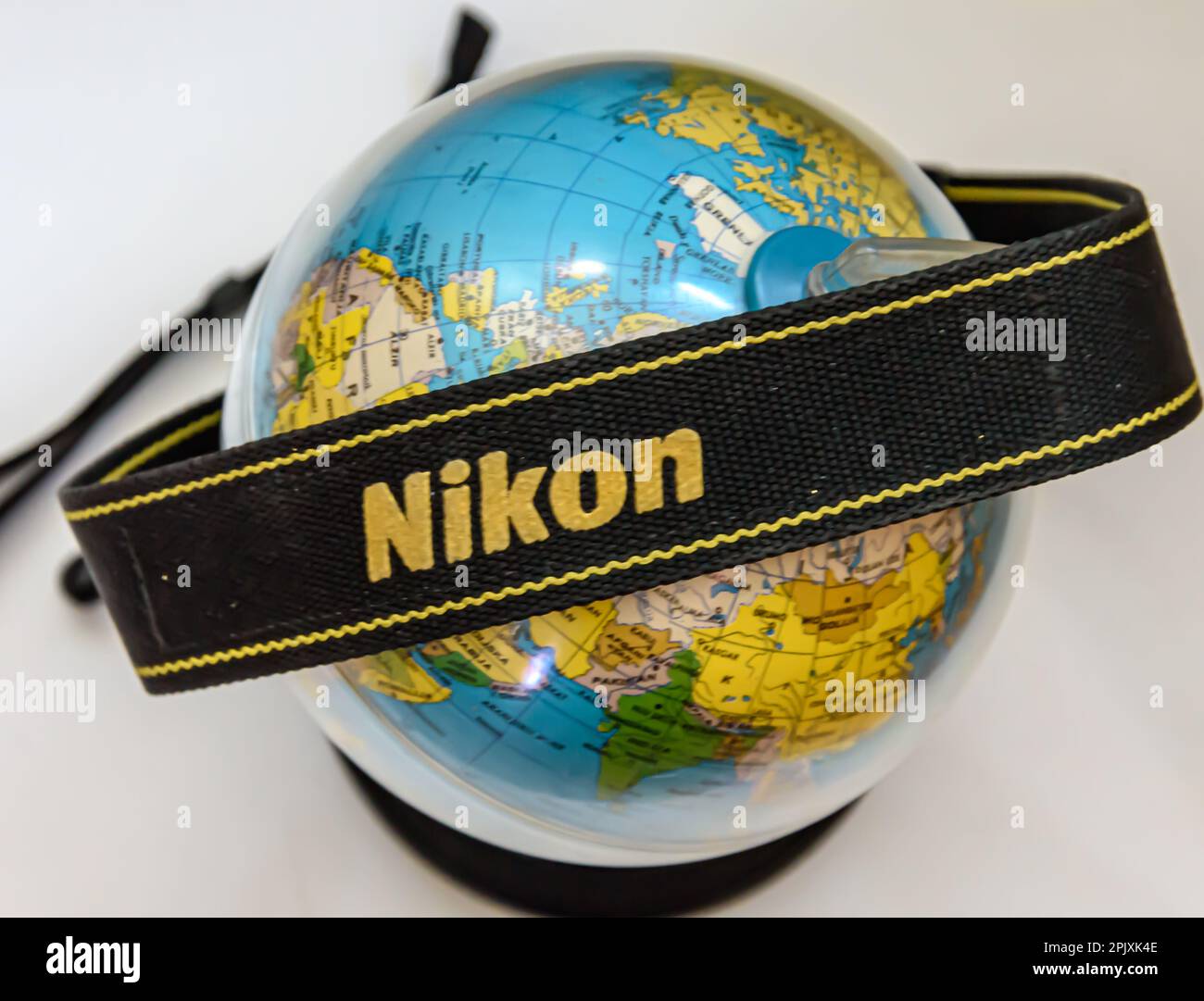 Nikon camera strap Stock Photo - Alamy