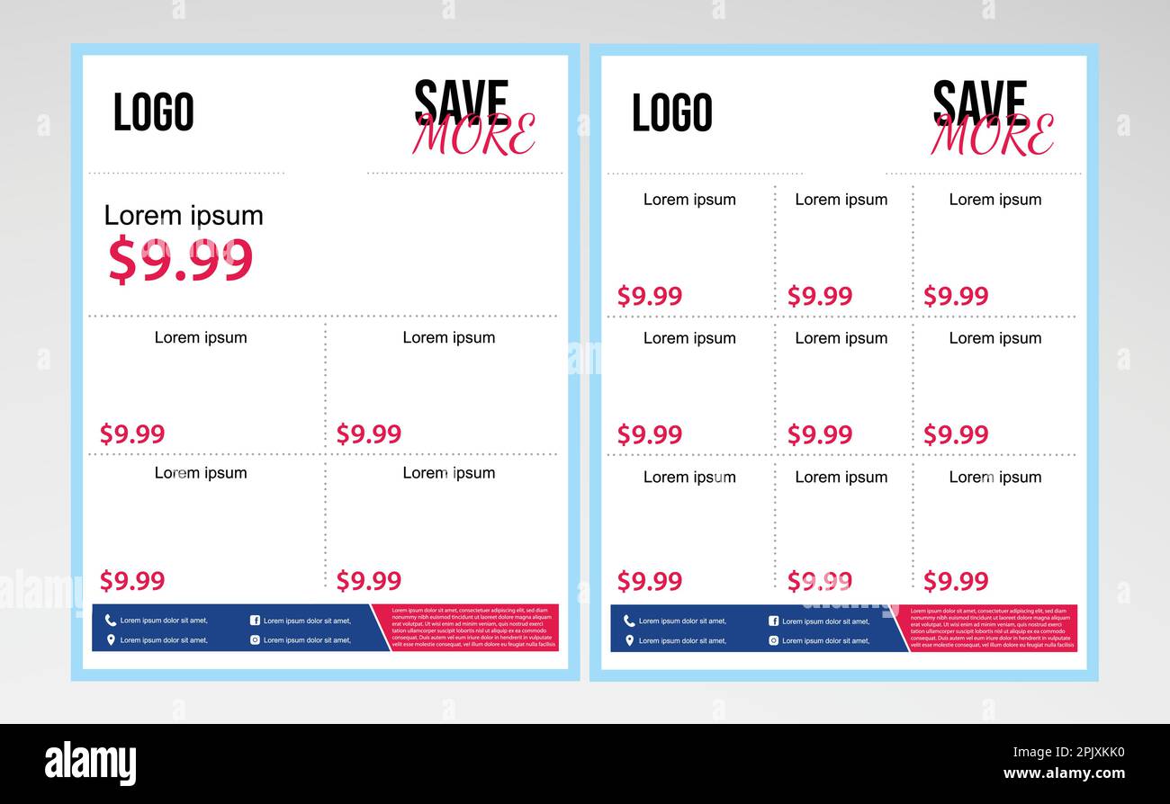 Save More Supermarket product promotion flyer template Grocery Ads 2 in ...