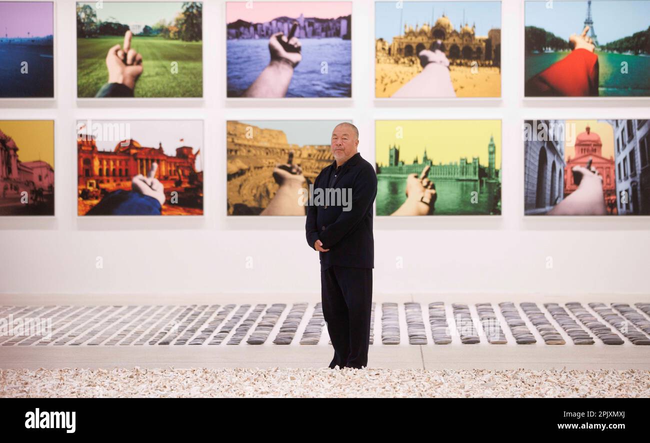 London, UK. 4th Apr, 2023. Making sense:AI WeiWei AI WeiWei exhibition at the Design Museum runs ...