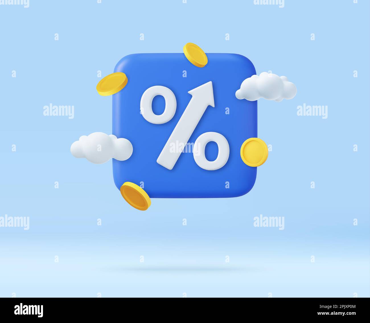 3d percent up arrow symbol icon Stock Vector Image & Art - Alamy