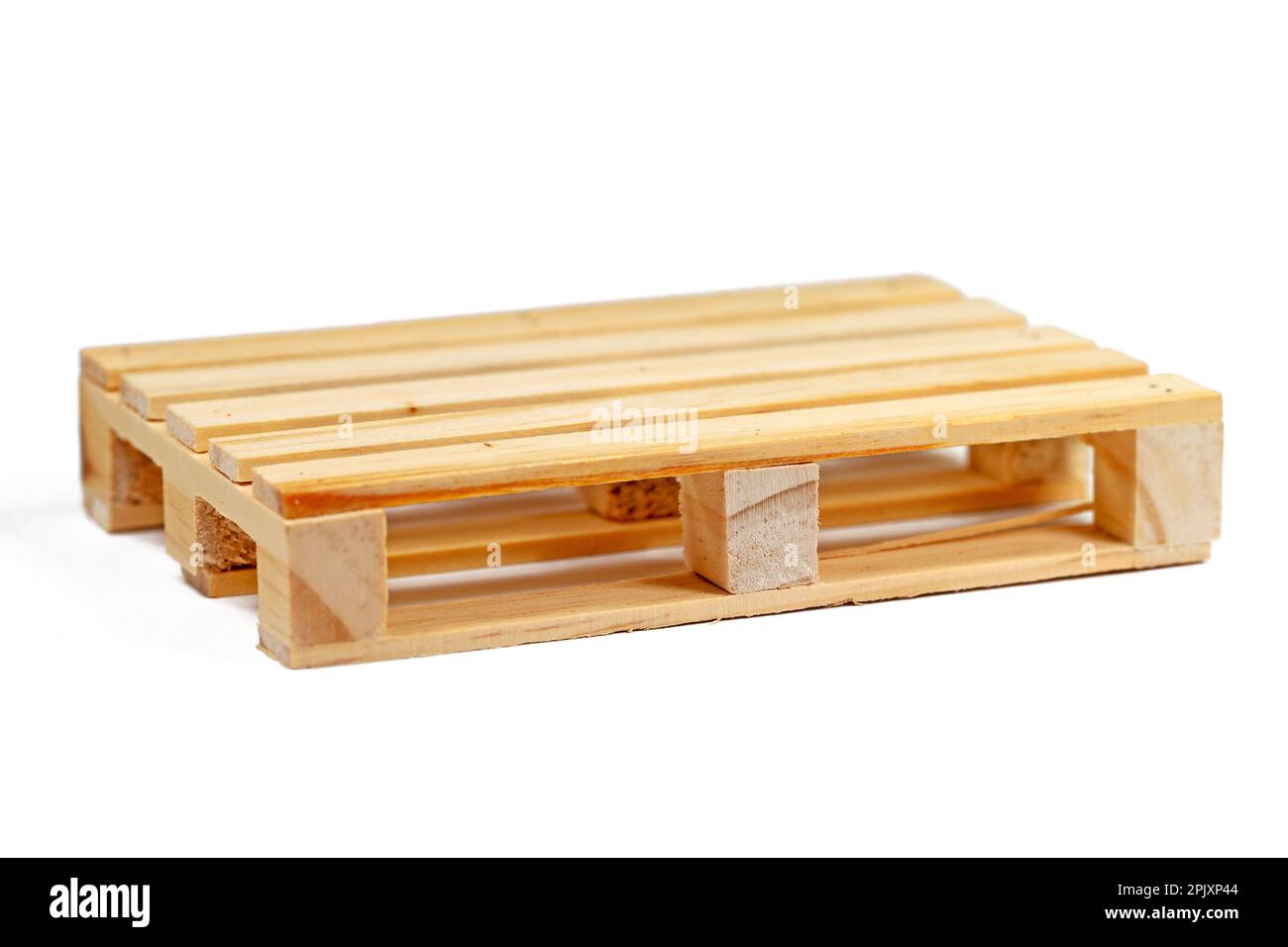 Wooden pallet against white background Stock Photo - Alamy