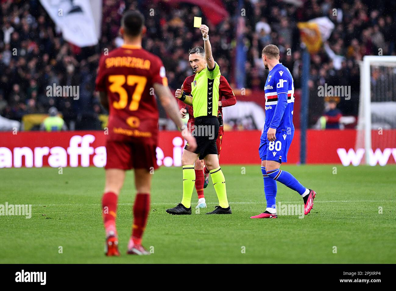 Rome, Italy. 02nd Apr, 2023. Massimiliano Irrati referee during the ...