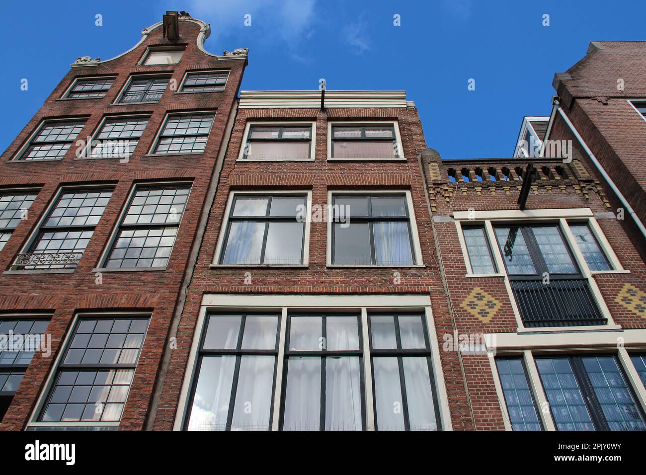 old brick houses in amsterdam (the netherlands Stock Photo - Alamy