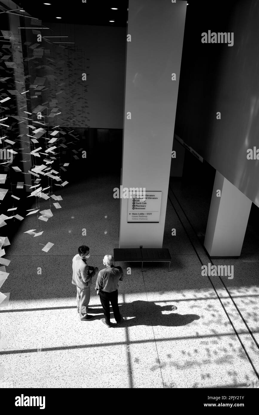 Doctors talking in a hospital lobby Stock Photo - Alamy
