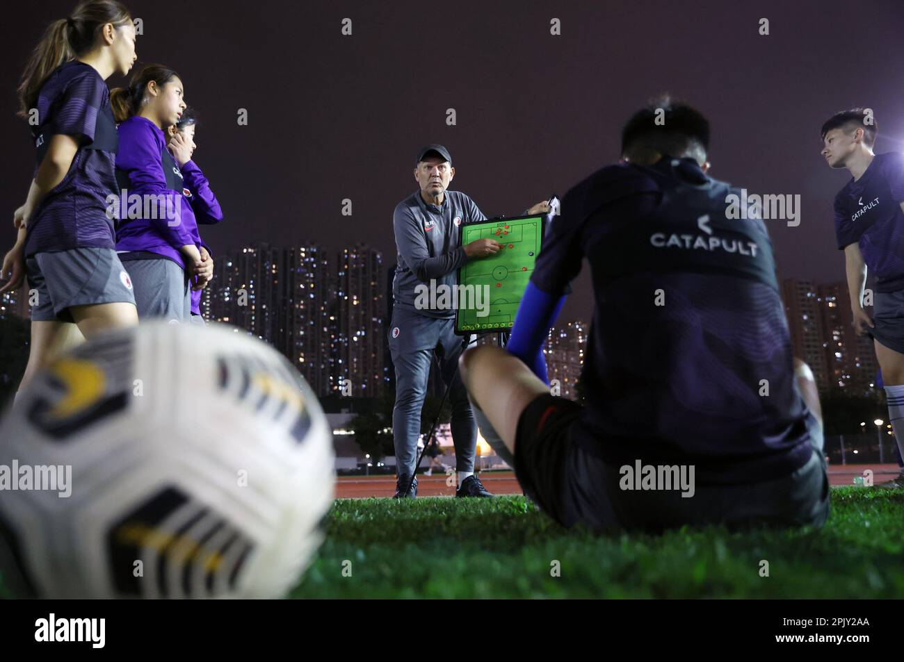 Hong Kong women's football team head coach Ricardo Rambo is pictured at ...