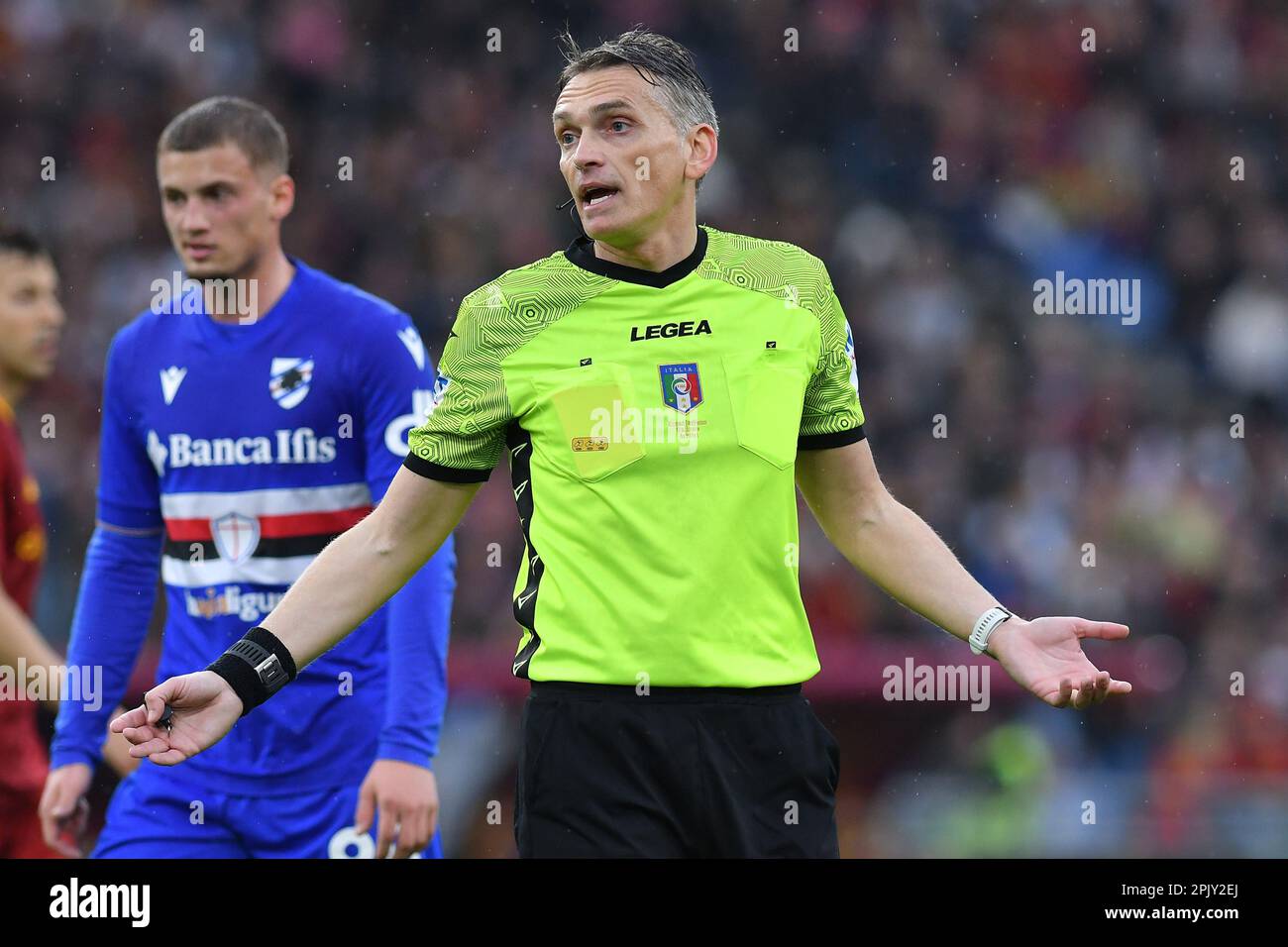 Stadio Olimpico, Rome, Italy. 2nd Apr, 2023. Serie A football; Roma ...