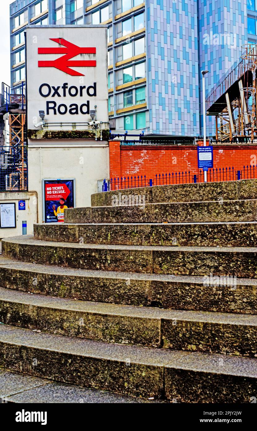 Oxford Road Railway Station, Manchester, Lancashire, England Stock ...