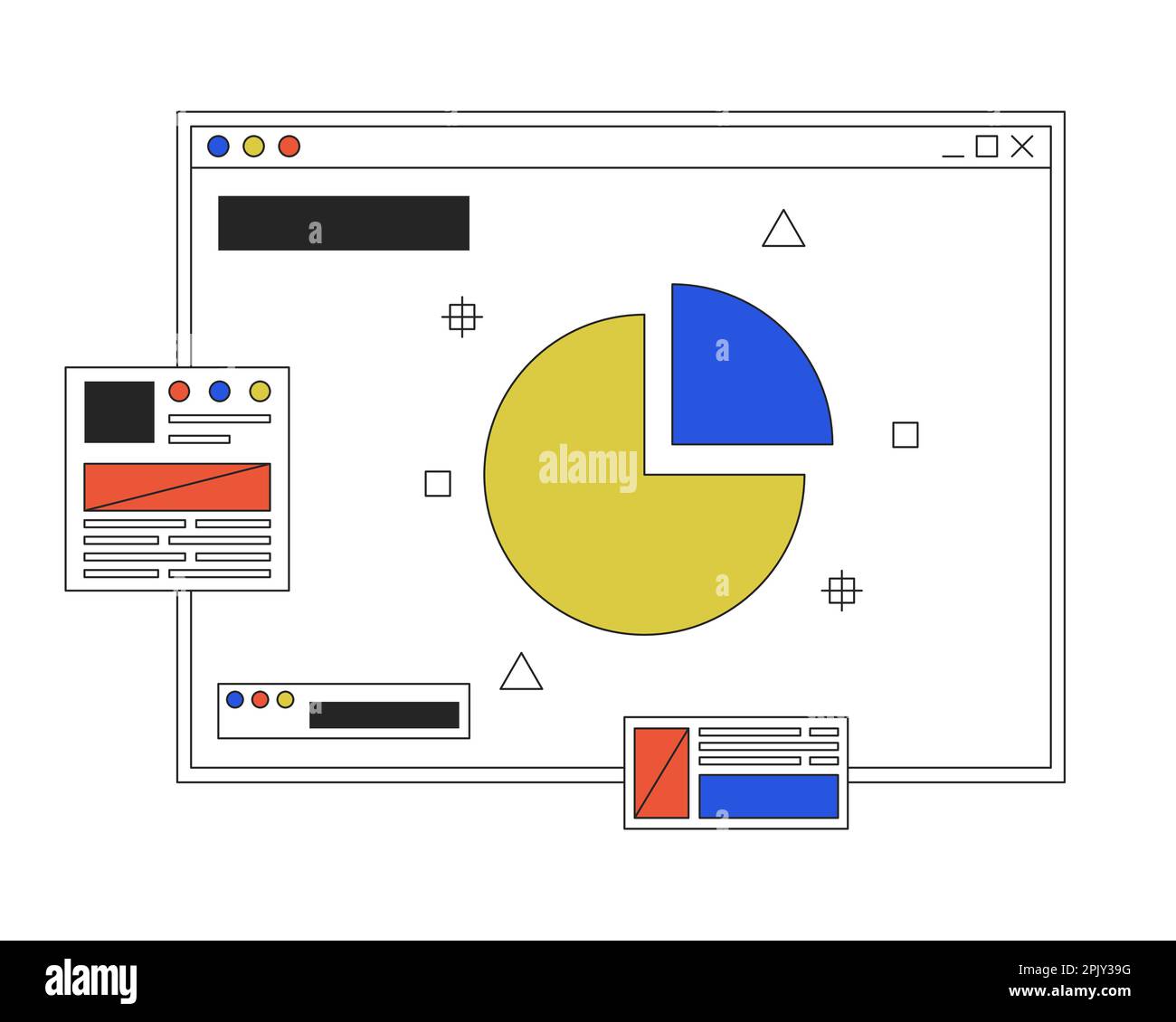 Pie chart 2d hi-res stock photography and images - Alamy