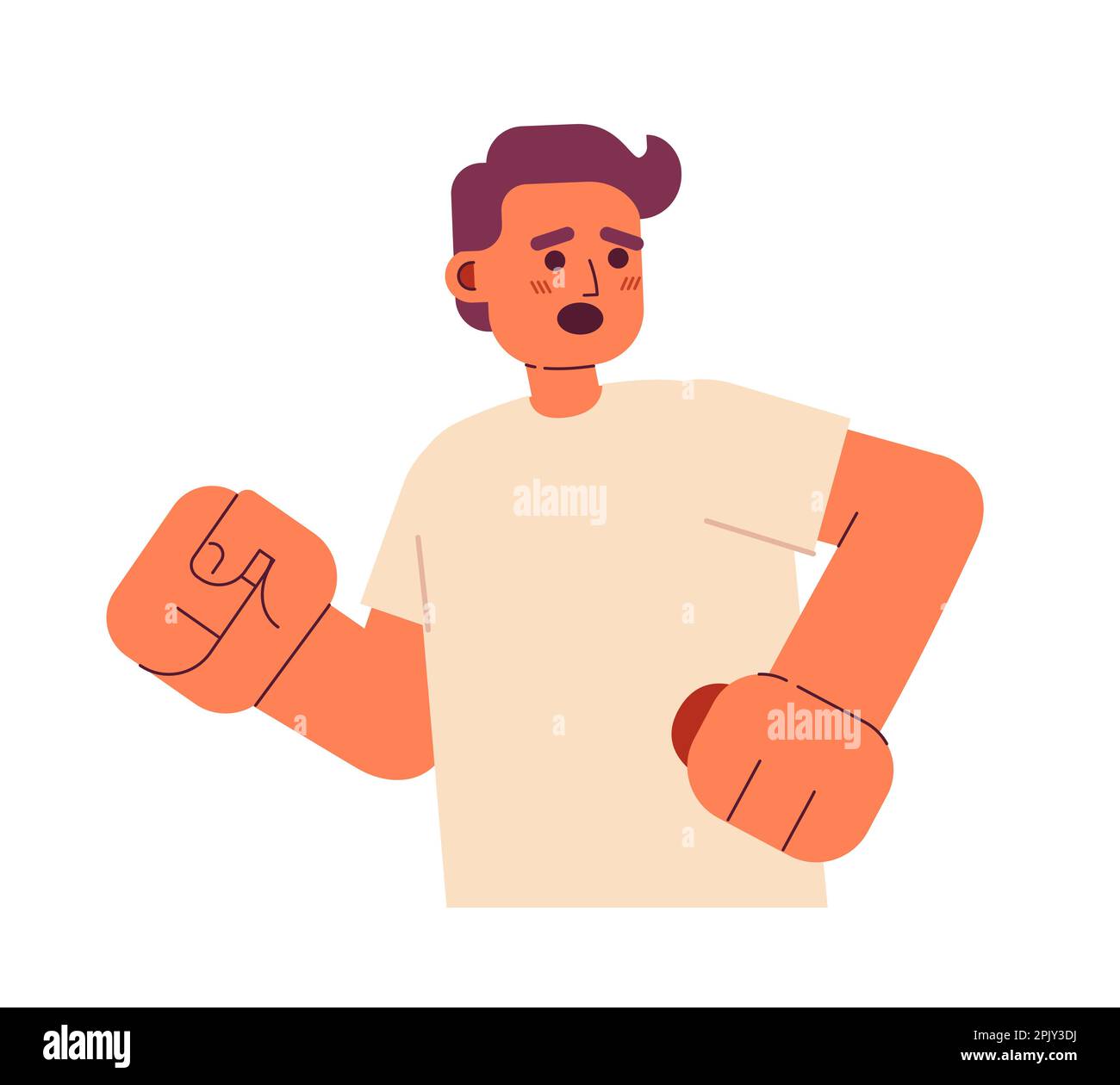 Indian guy running Stock Vector Images - Alamy