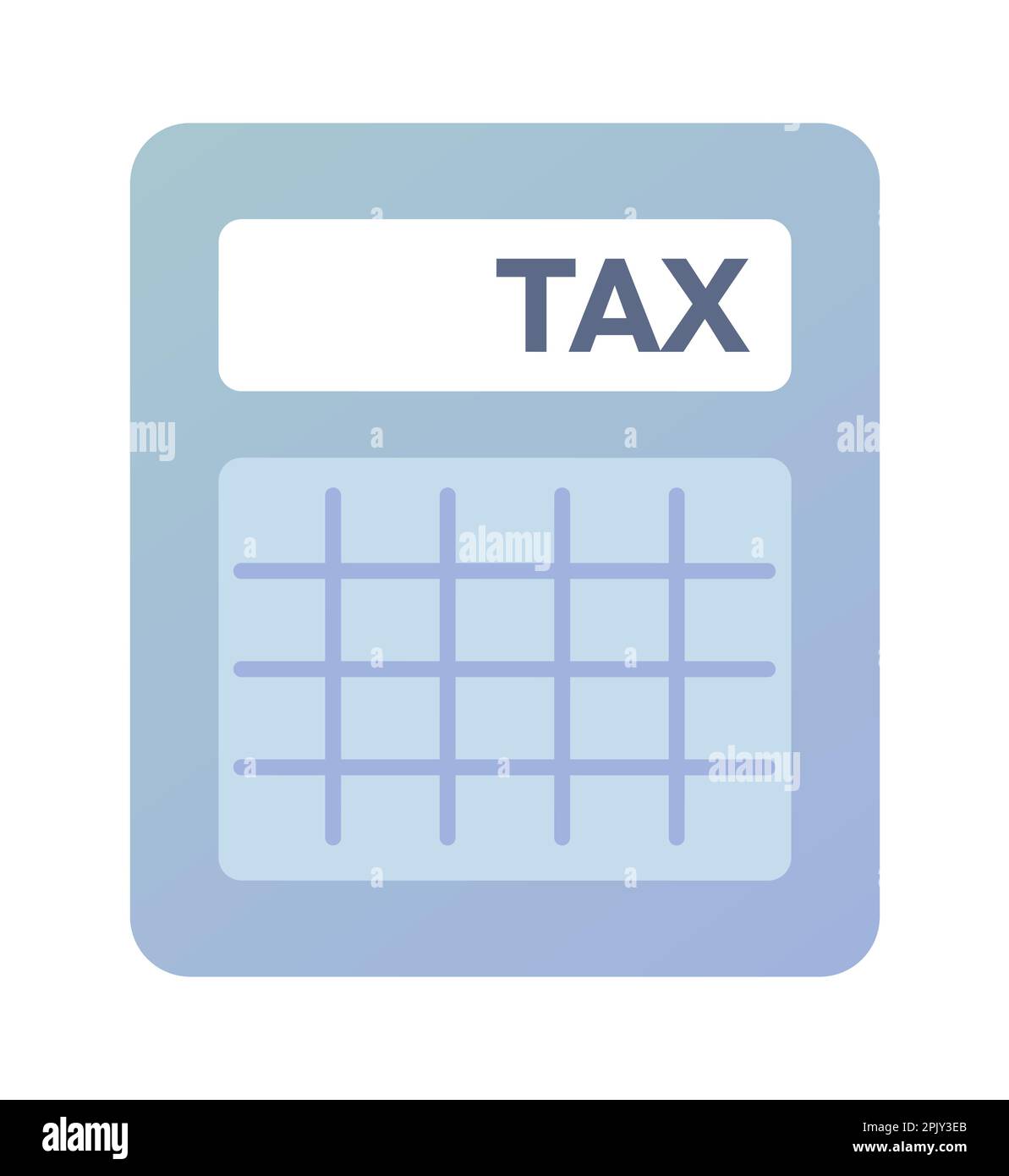 Calculator tool for tax withholding calculations semi flat color vector ...
