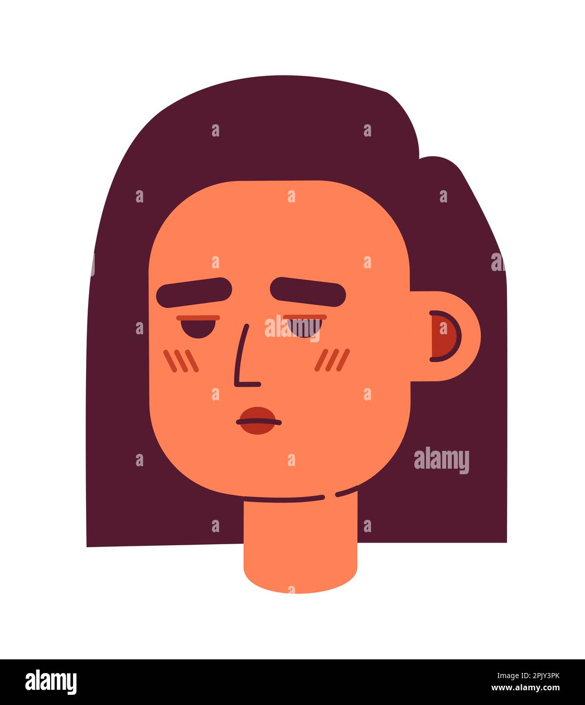 Cartoon bored woman Cut Out Stock Images & Pictures - Alamy