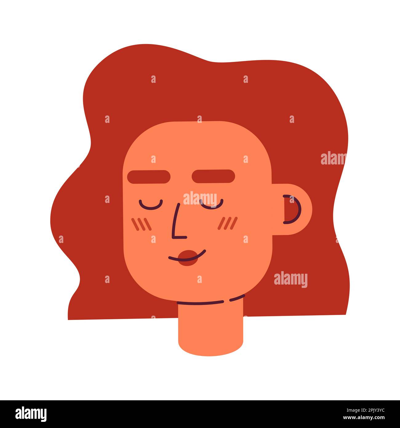 Relaxed Face Cartoon