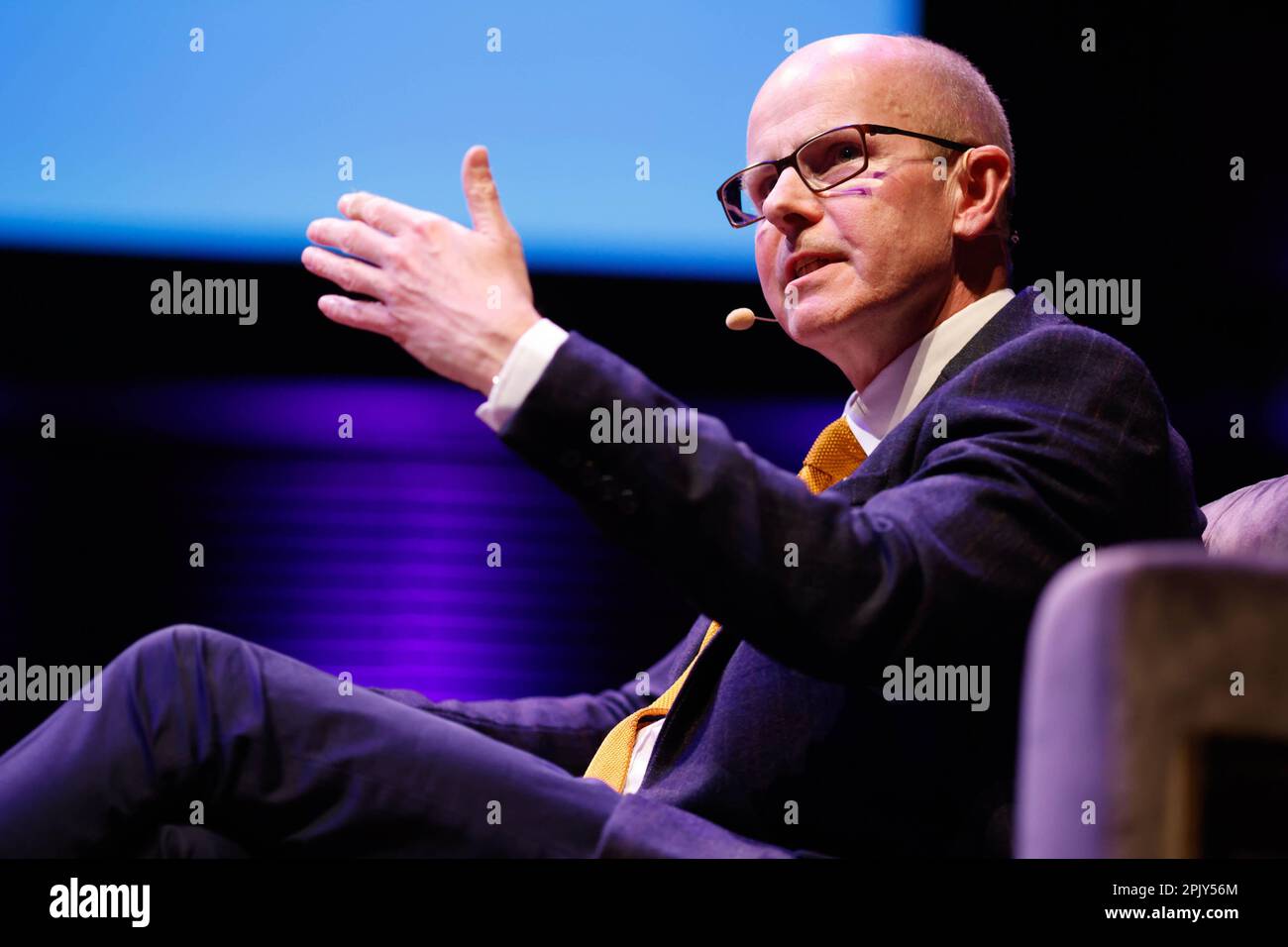 EDITORIAL USE ONLY Sir Jeremy Fleming, Director of GCHQ, speaks at the ...