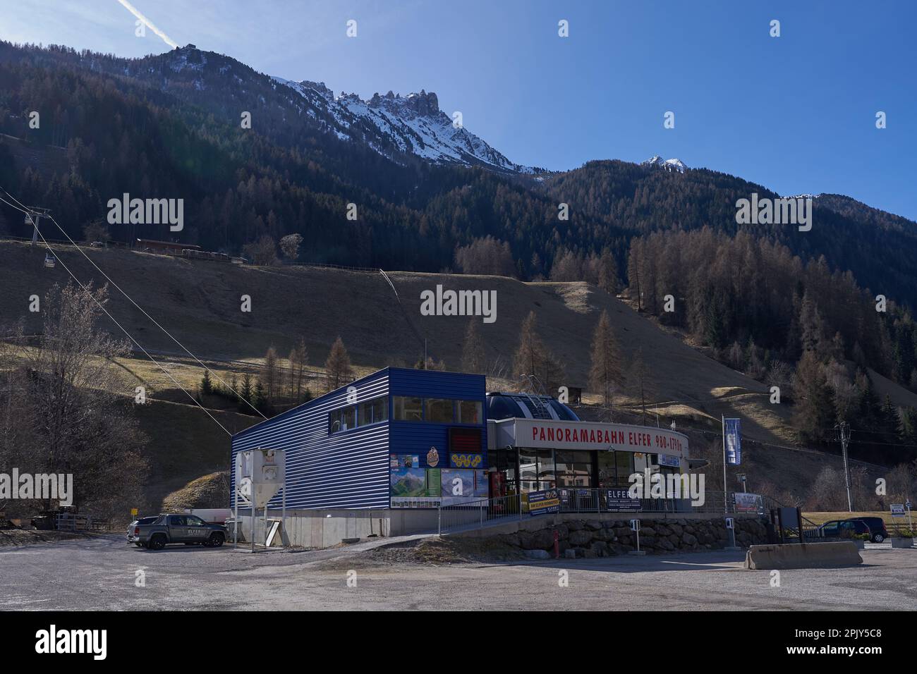 Neustift im Stubaital, Austria - March 16, 2023 - small town centre in ...