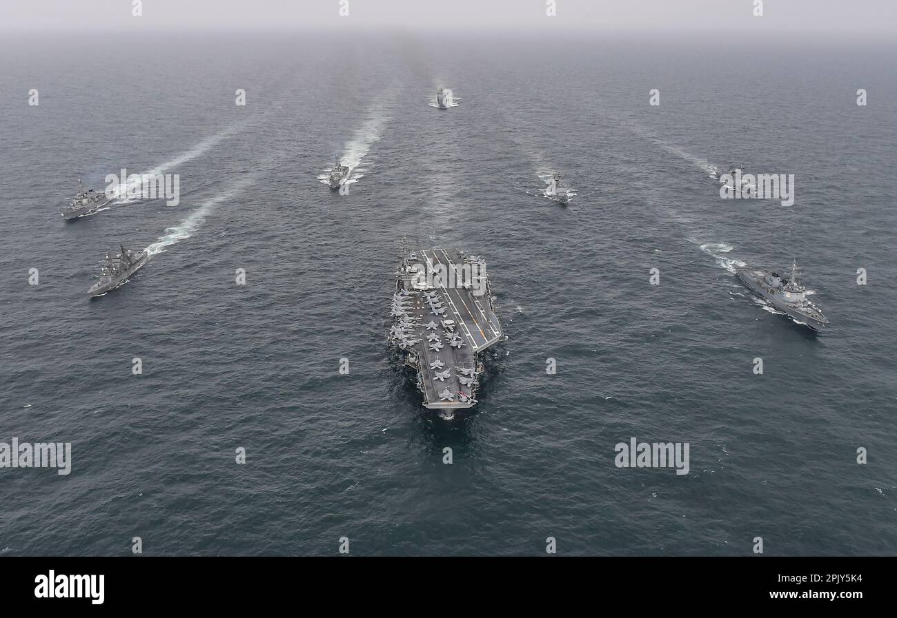 April 4, 2023, East Sea, SOUTH KOREA: South Korean Navy's destroyer ...