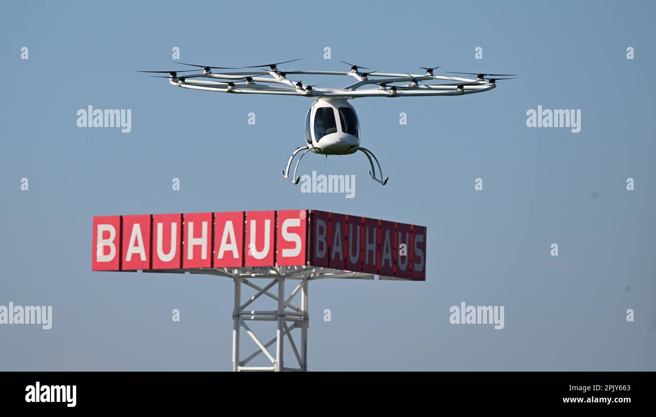 Bruchsal, Germany. 04th Apr, 2023. An electric-powered flying cab ...