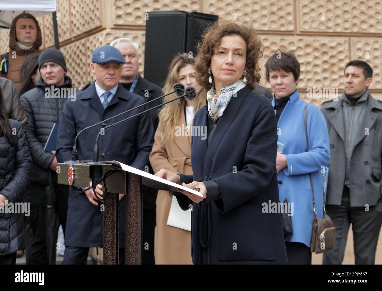 Unesco director general audrey azoulay hi-res stock photography and ...