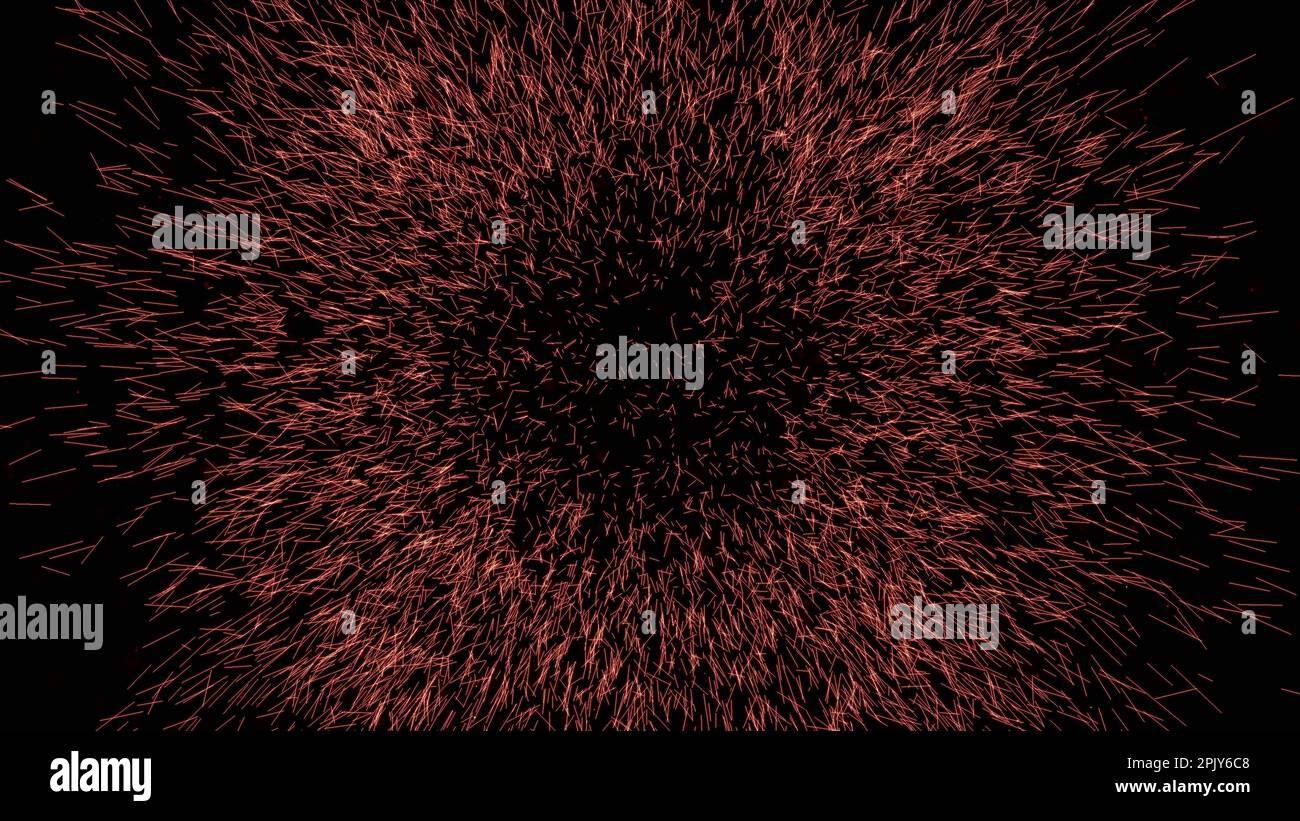 shiny fire rays. Fire explosion. Extremely hot explosion with sparks ...