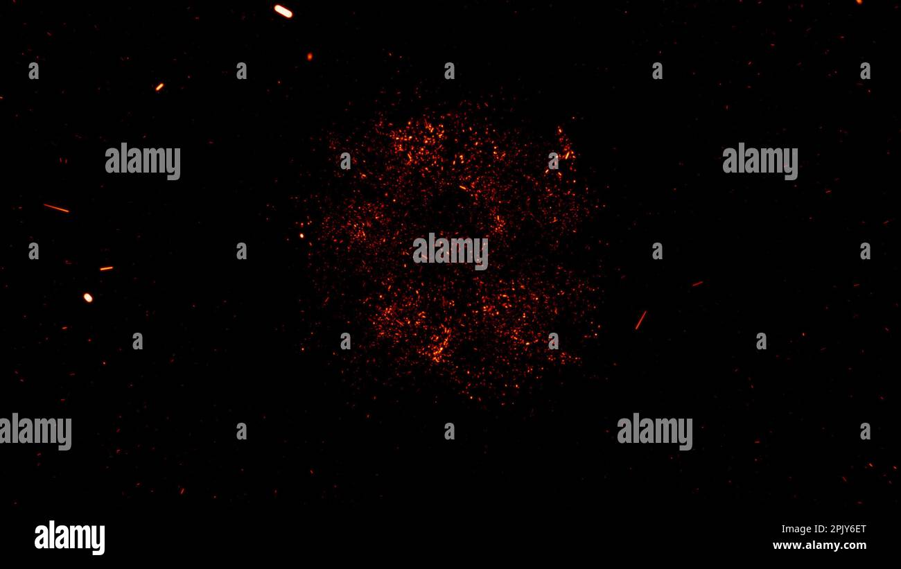 Fire and smoke after fire crackers got fire. Explosion flame. Realistic ...